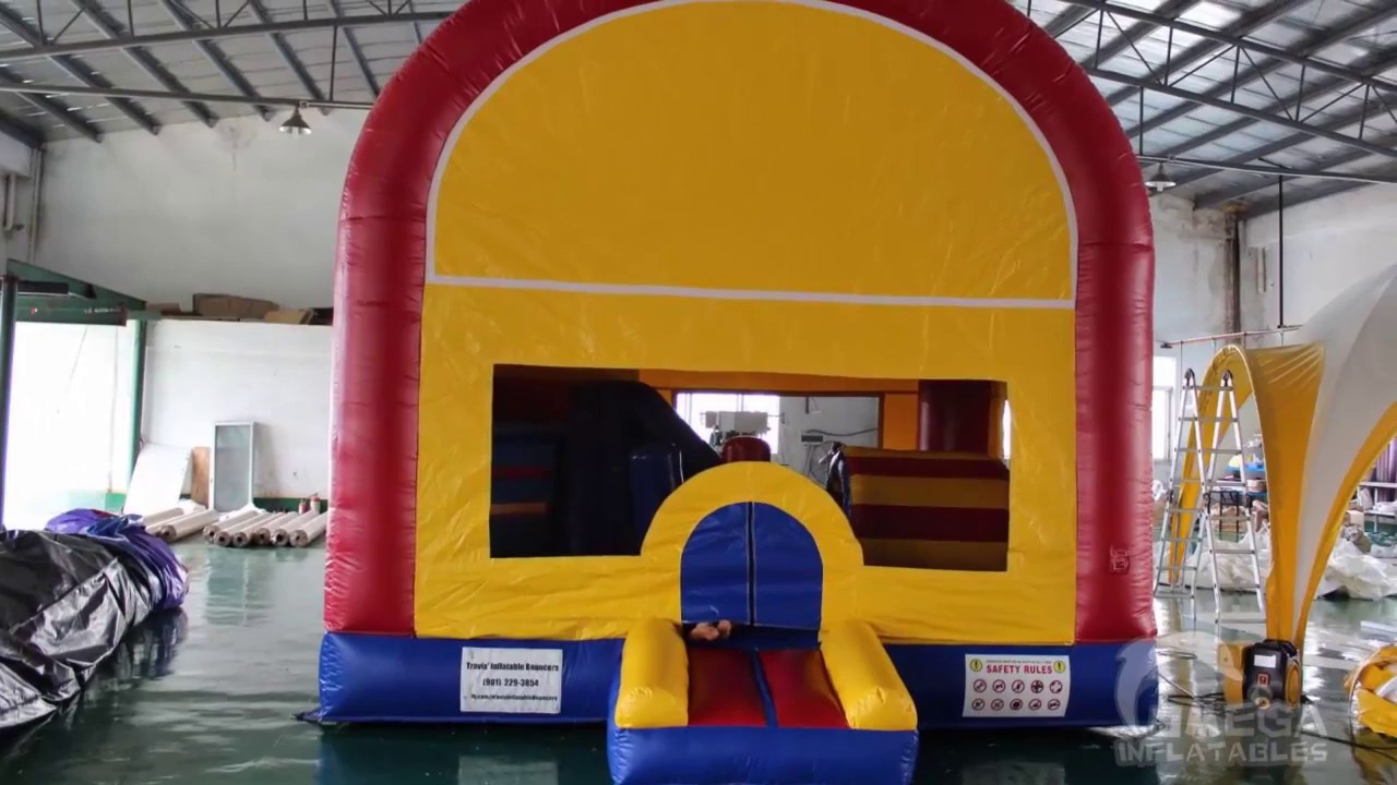 Removable Panel Bounce House with Inside Slide - YouTube