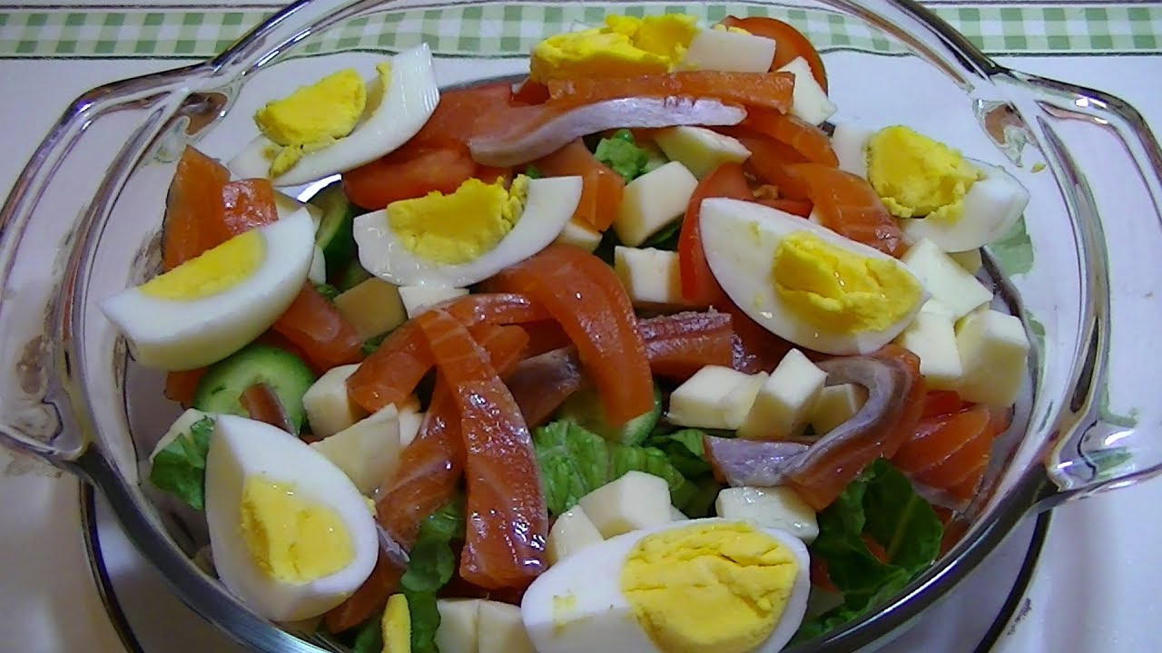 Салат " Романтический ужин" - нежный вкус и красота! - YouTube