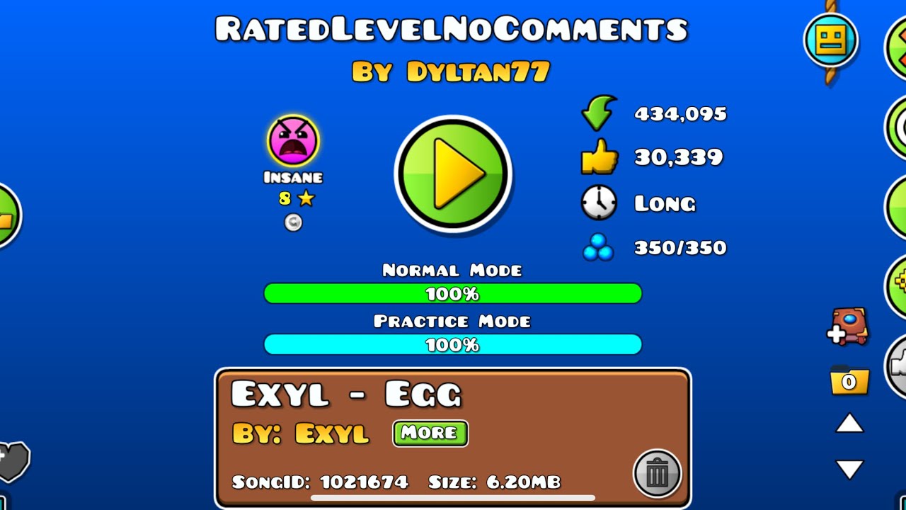 RatedLevelNoComments, By: Dyltan77 | Geometry Dash 2.207 | Geometry ...