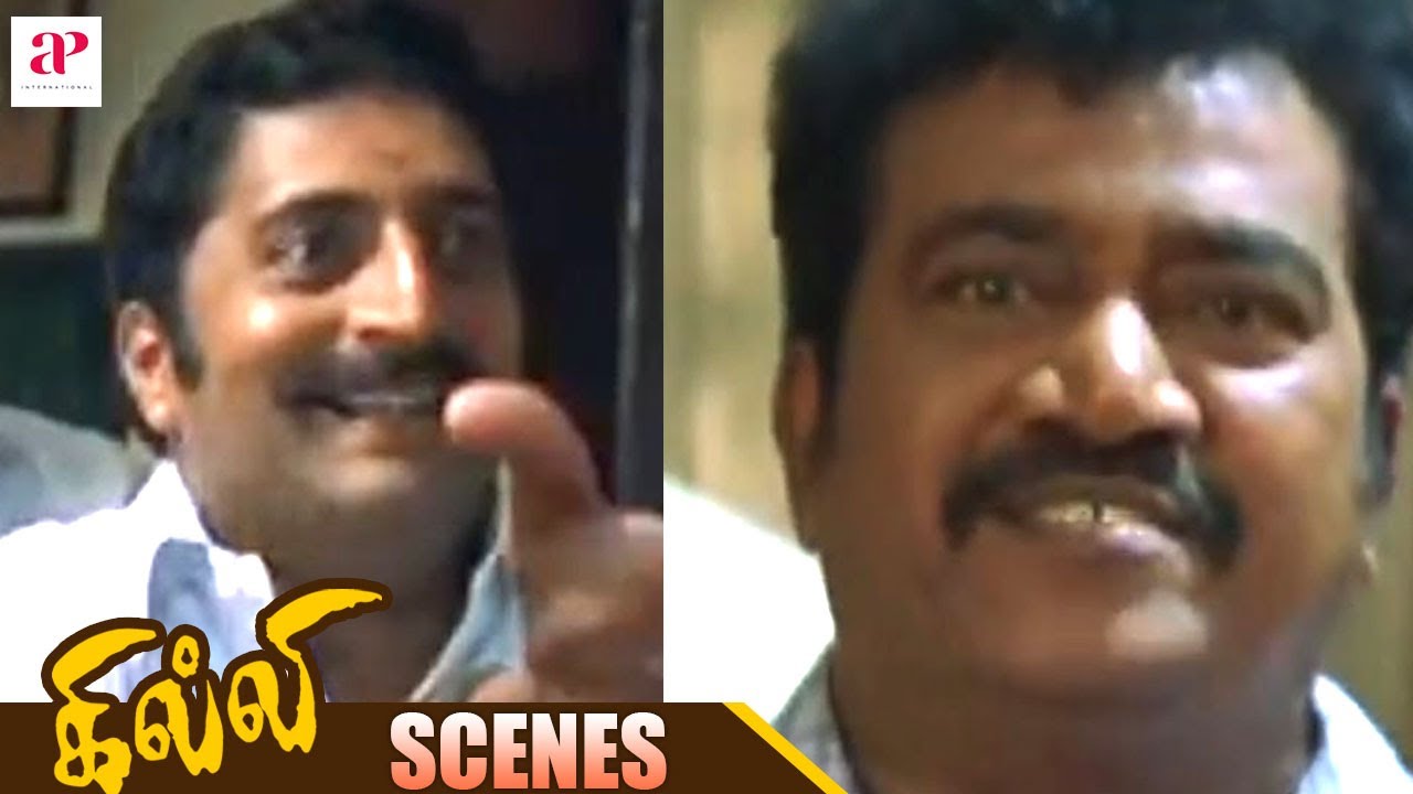 Gilli Tamil Movie Scenes | Pandu helps Prakash Raj to catch Vijay ...