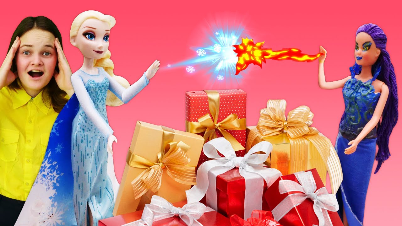 Холодное Сердце - Эльза спасает Новый Год! - Видео игры с куклами Барби ...
