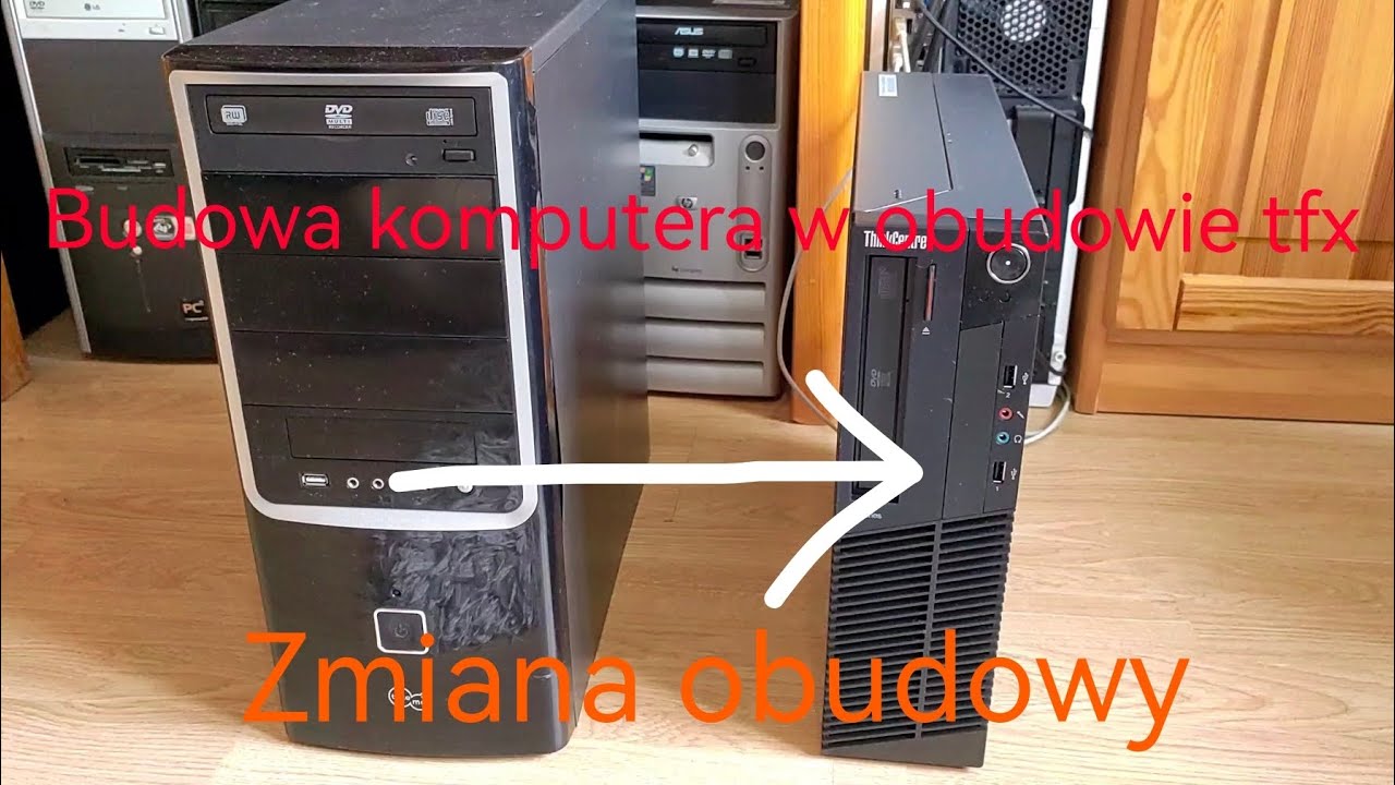 Mini komputer - budowa komputera w obudowie tfx. (zmiana obudowy) - YouTube
