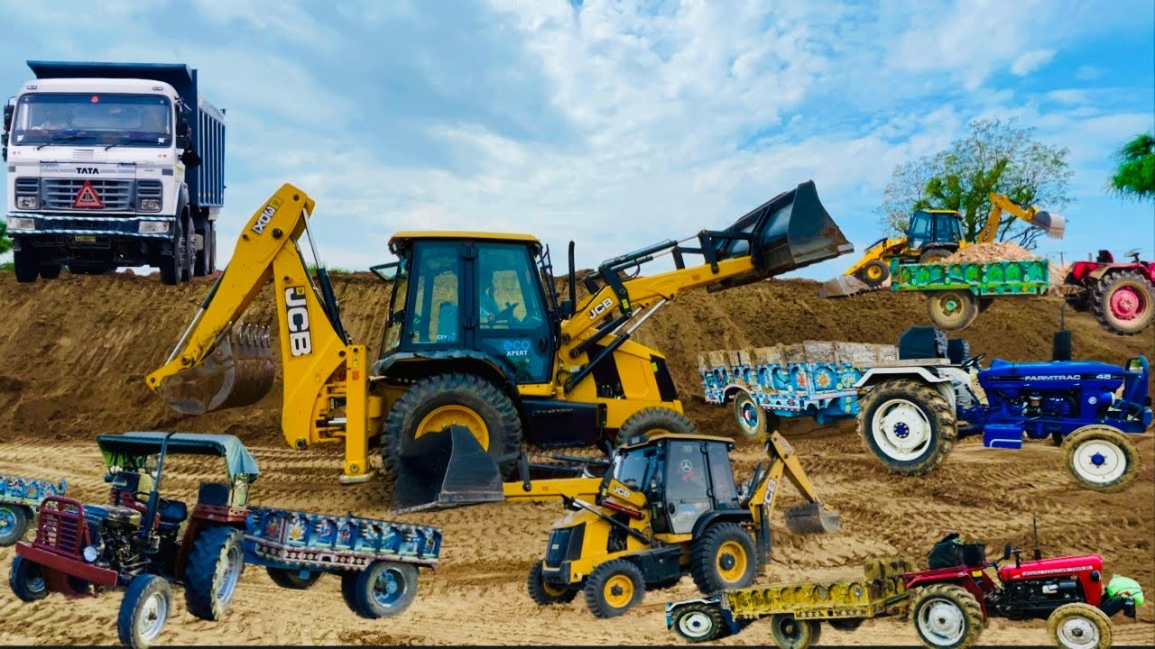 Pulling Power Test My Tractors Sonalika 60 x Eicher 485 Mahindra Ariun ...