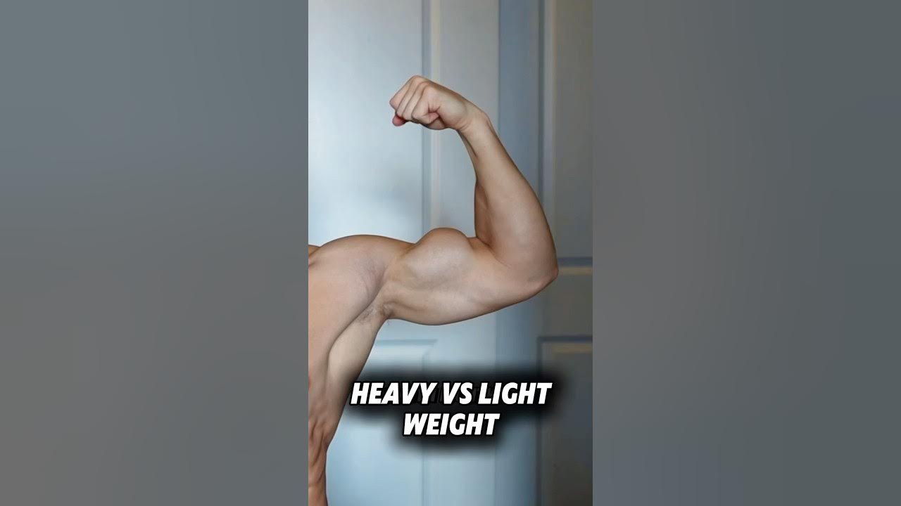 Heavy vs Light Weight👀Click for the FULL VIDEO #bernardorebeil #fitness ...