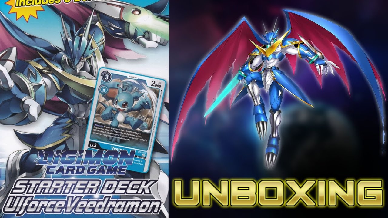 UNBOXING Starter Deck UlforceVeedramon DIGIMON CG - YouTube