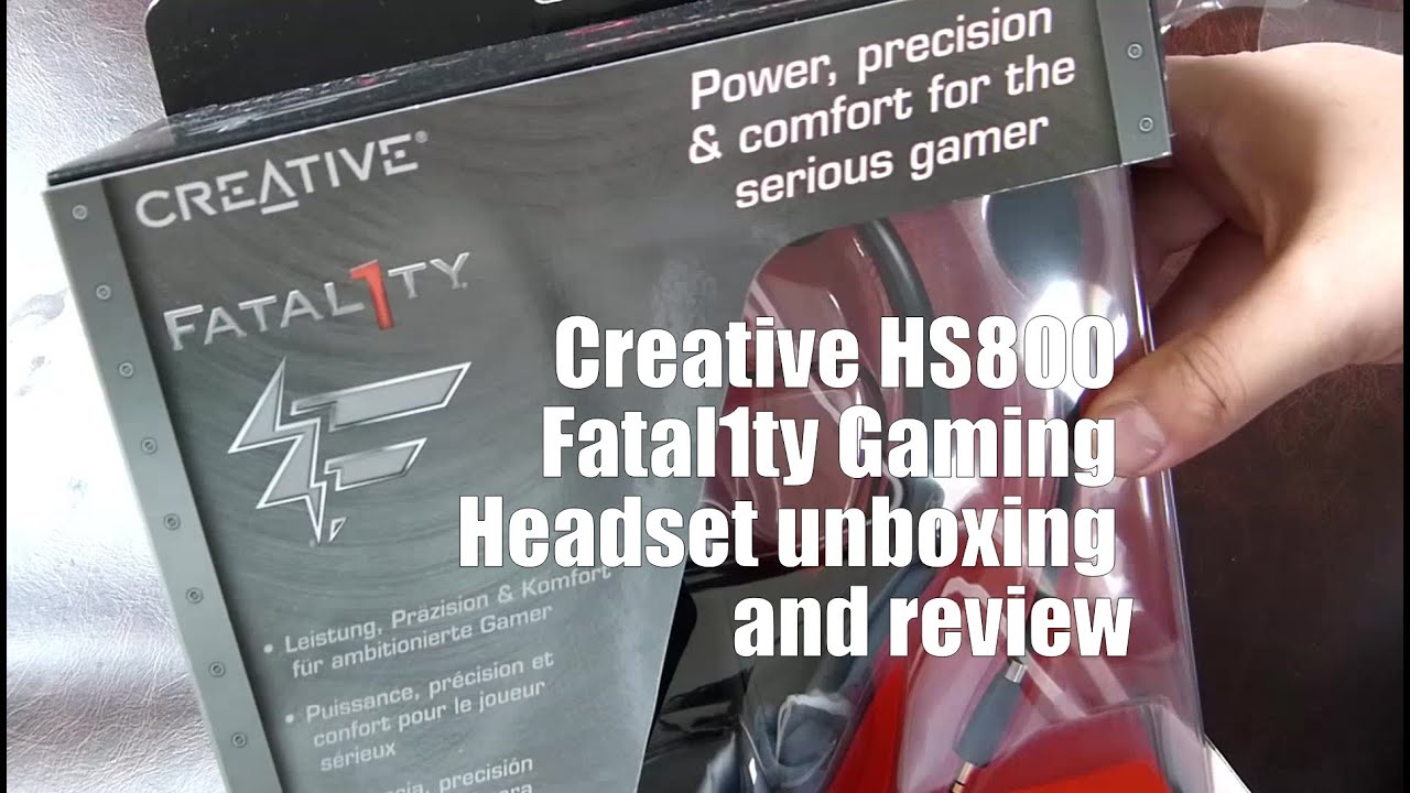 Creative HS800 Fatal1ty Gaming Headset Unboxing and Review - YouTube