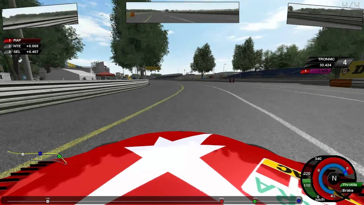 rFactor - First day of training :-) - YouTube