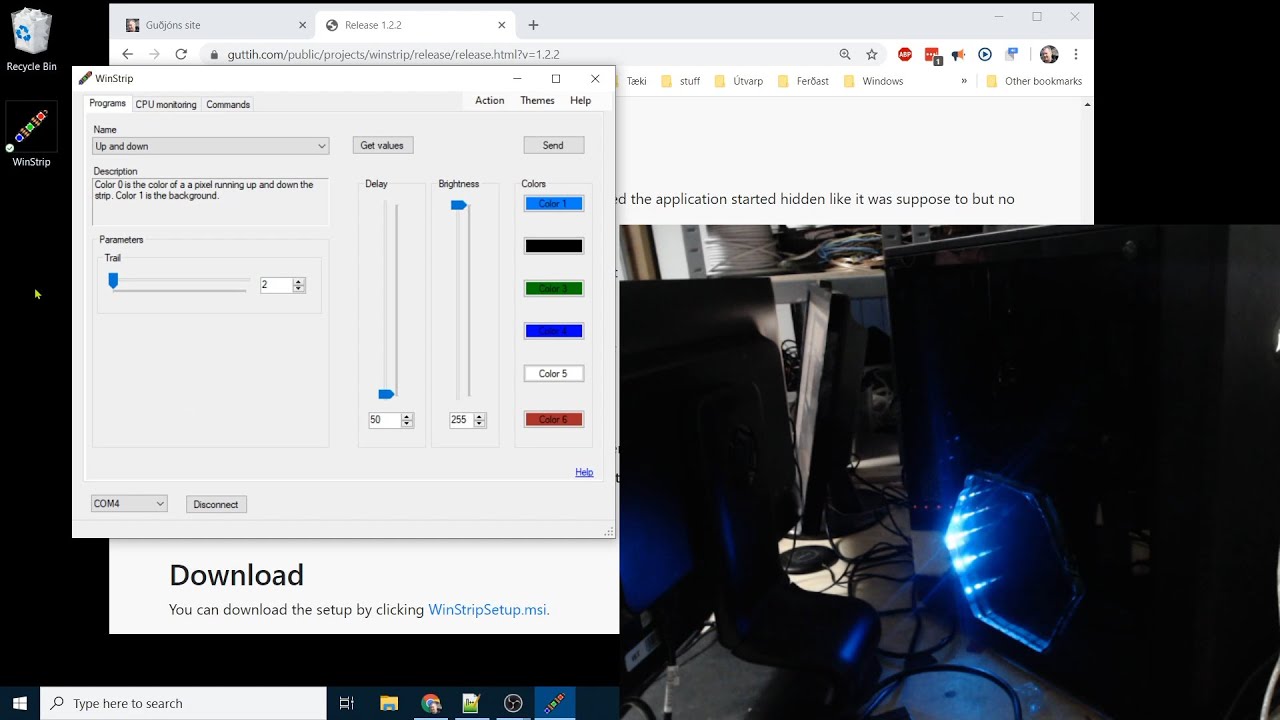 WInStrip - Windows 10 App to control a digital led strip - YouTube
