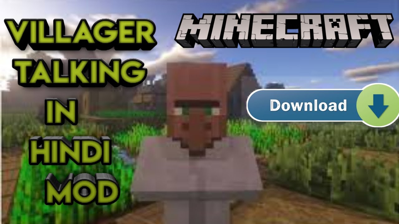 Minecraft villager Talking in hindi mod. - YouTube