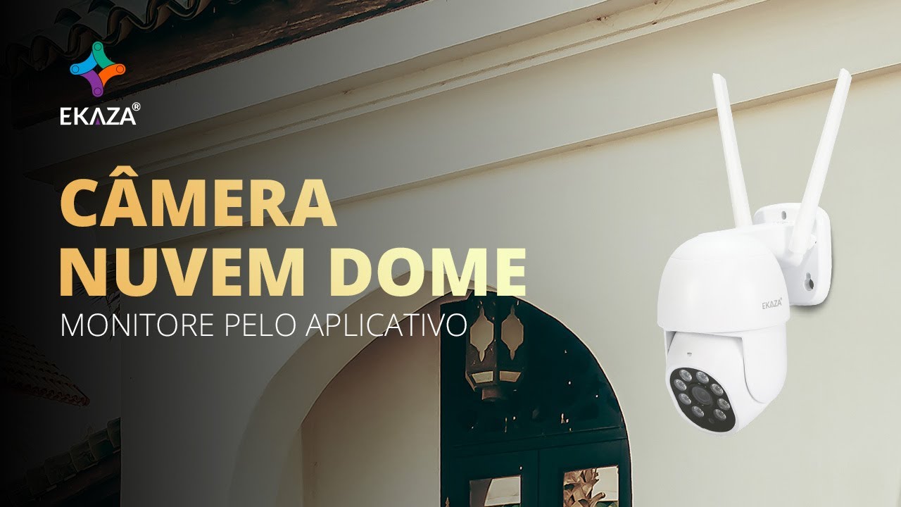 Nova camera dome Ekaza - resolução de 2k, visão noturna, rastreamento ...