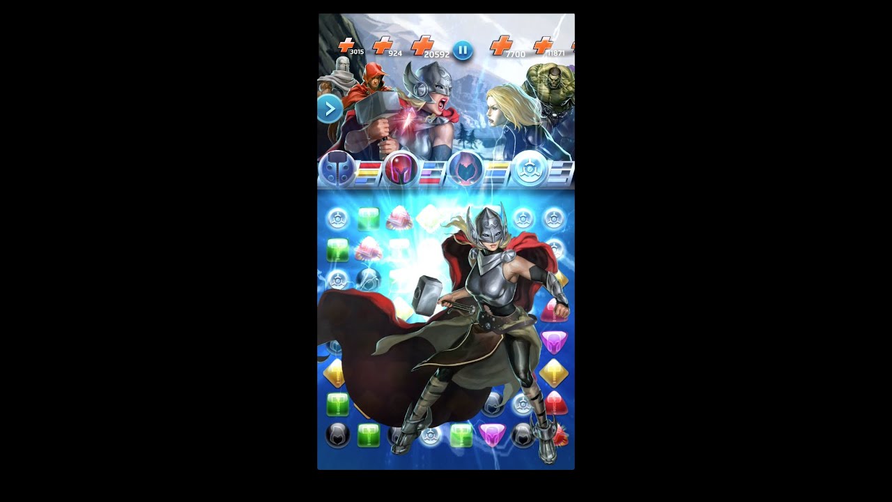 4* Thor + 2* Magneto + Hood — Marvel Puzzle Quest - YouTube