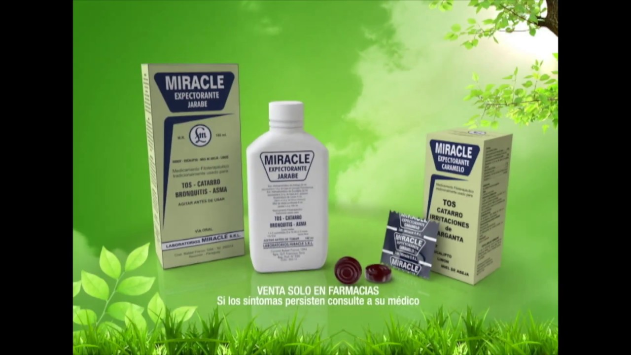 Miracle Jarabe y Caramelo Expectorante - YouTube