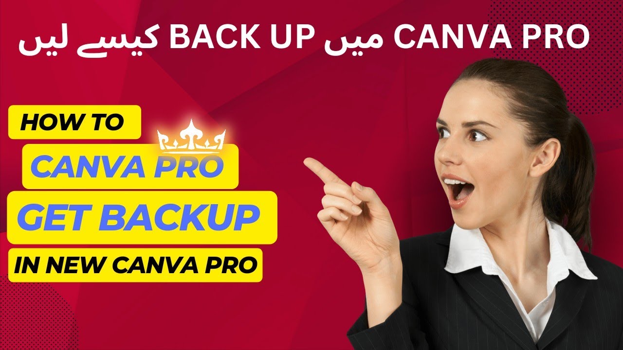 How to get Canva Pro Backup | Get Canva Pro Backup easy trick | Aq graphics tech | - YouTube
