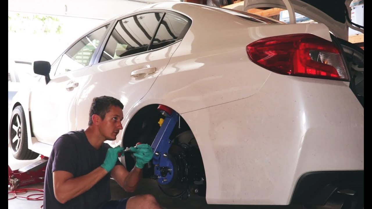 Rolled and pulled fenders & painted brakes| 2018 WRX - YouTube