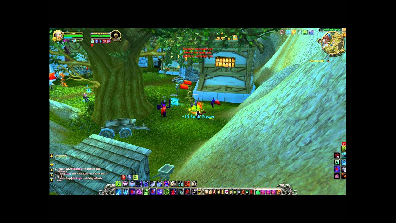 Pixelated WoW text - YouTube