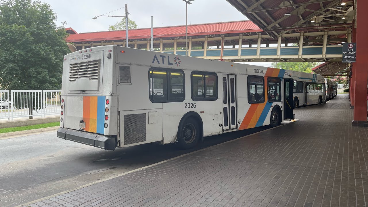 MARTA Metrobus Ride 2004 New Flyer D35LF #2326 Route 42 from Pryor Dr ...