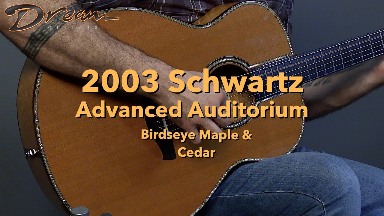 2003 Schwartz Advanced Auditorium, Birdseye Maple & Cedar #guitardemo # ...