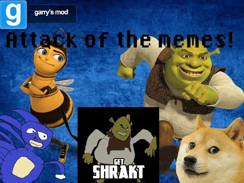 Shrek and Barry B. Benson: The Meme Attack (Gmod) - YouTube