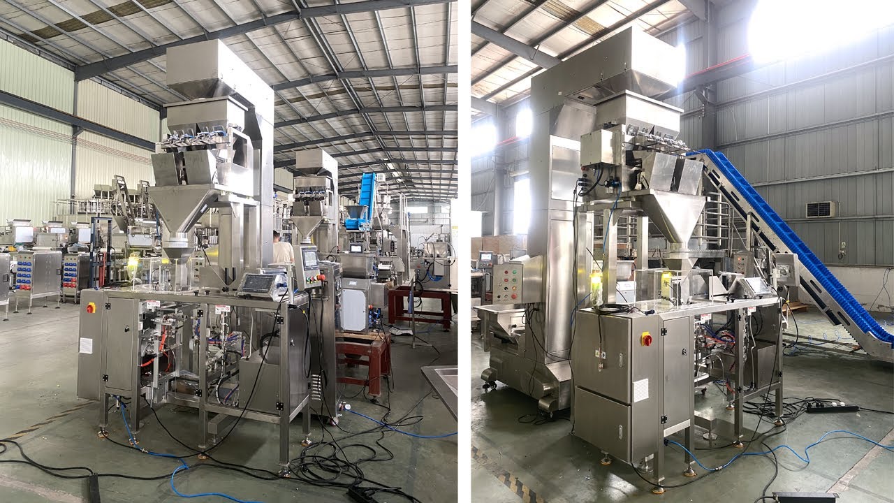 Linear weigher premade pouch packing machine - smartpack - YouTube