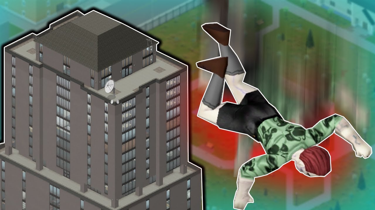 Using A MASSIVE FALL To Kill Hordes of Zombies | Project Zomboid Tower ...