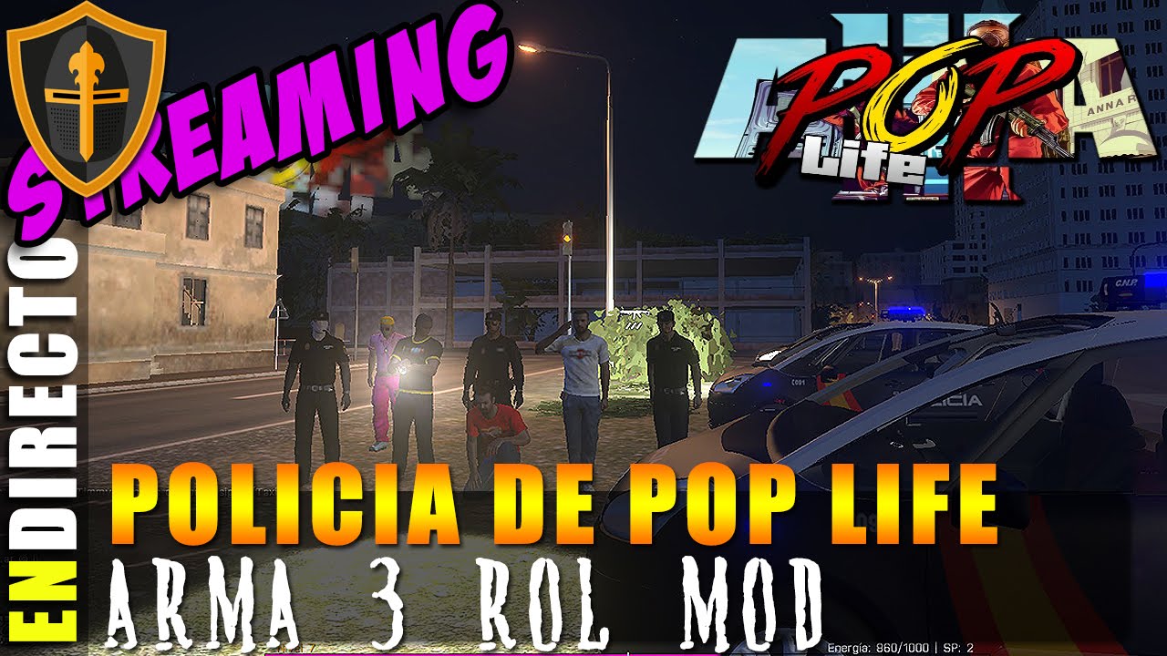 ARMA 3 POP Life POLICIA, El mas epico asalto al banco Directo streaming ...