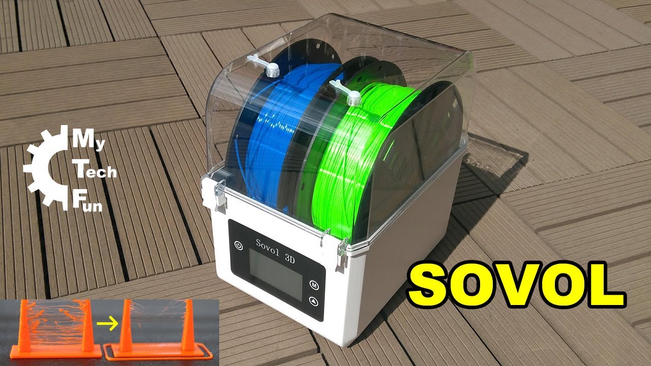 Sovol filament dryer box - it can dry two spools in same time - YouTube