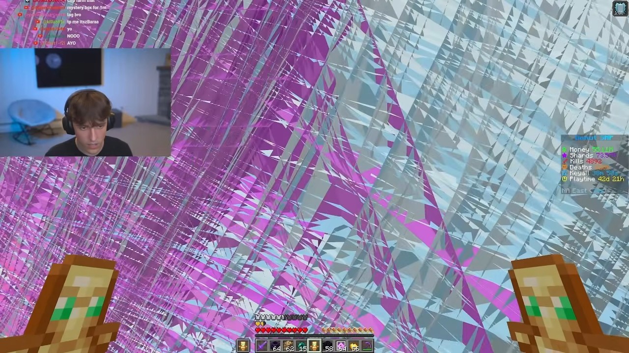 5 Million Crystals vs Minecraft Player - YouTube