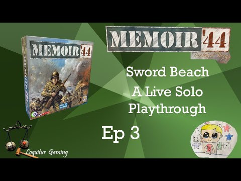 Ep 3 - Memoir '44 - Sword Beach - Solo Gameplay