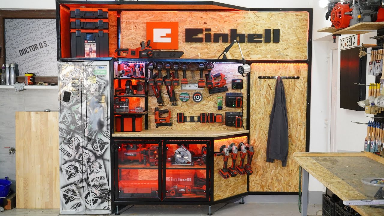 Homemade ULTIMATE Power Tool STORAGE Cabinet ! - YouTube