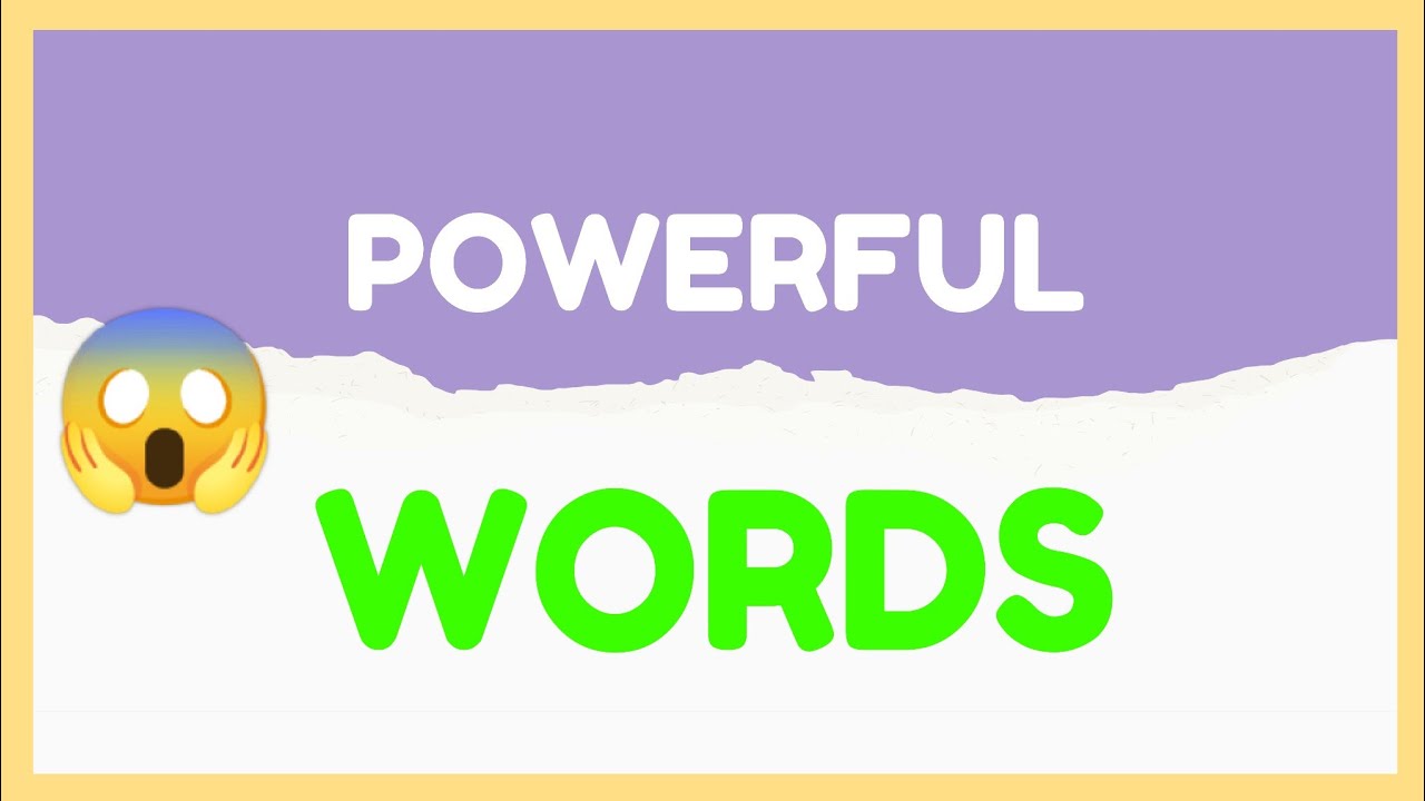 100 powerful words in english #ingles - YouTube