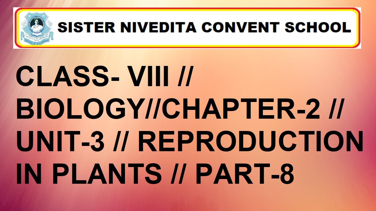 CLASS- VIII // BIOLOGY//CHAPTER-2 // UNIT-3 // REPRODUCTION IN PLANTS ...