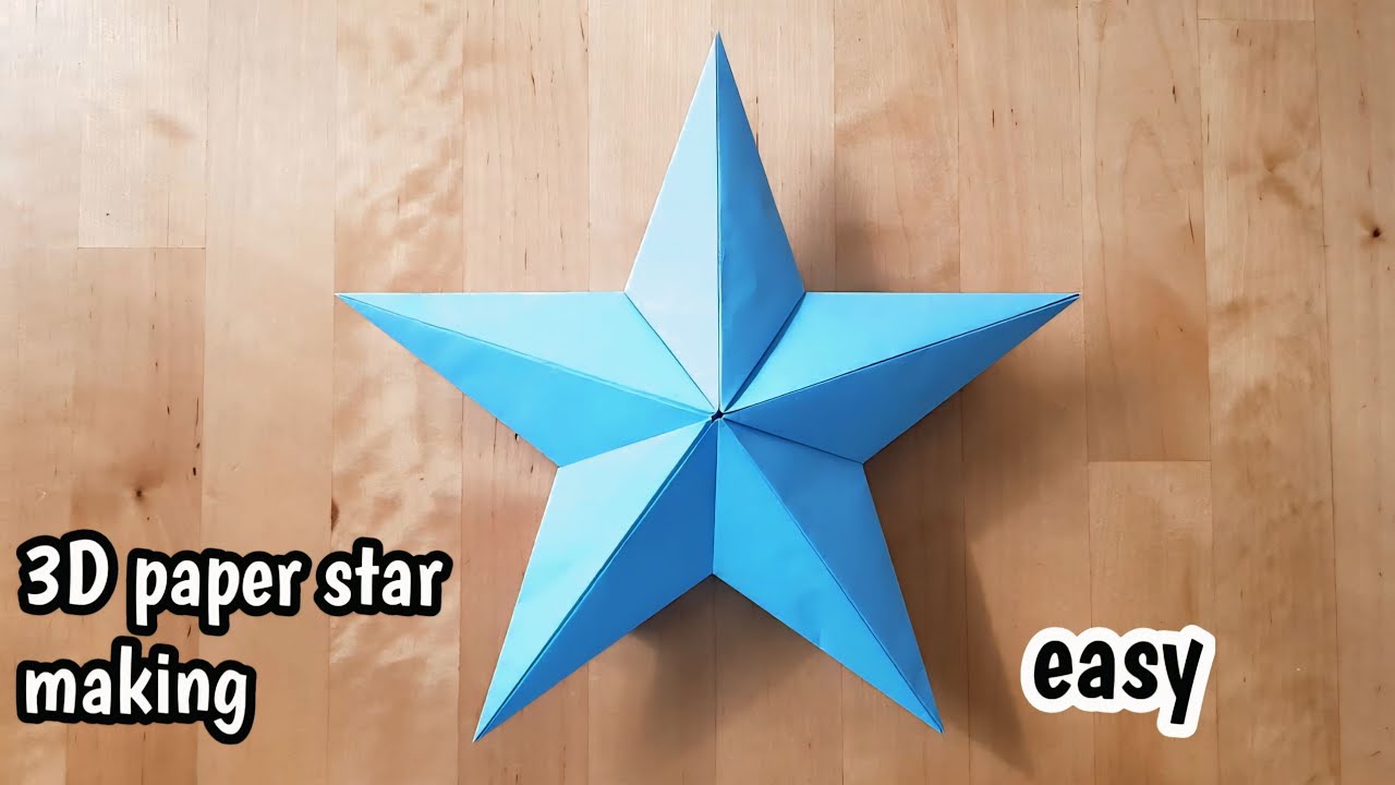 How to Make Origami Star 3D | how to make paper star - YouTube