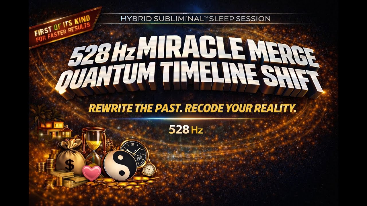 🧬 528 Hz Miracle Merge: Rewrite the Past & Recode Your Reality- HYBRID Subliminal™ 8D Sleep ...