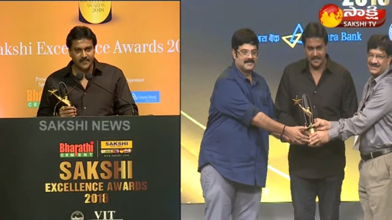 Sunil Gets Most Popular Comedian of the Year Award | Sakshi Excellence ...