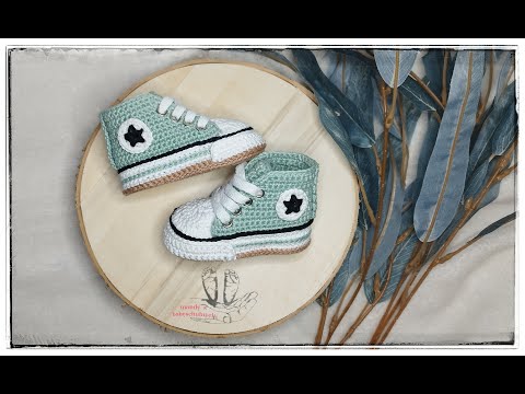 All Star Convers Chucks 9cm, Häkelanleitung (70 Maschen)