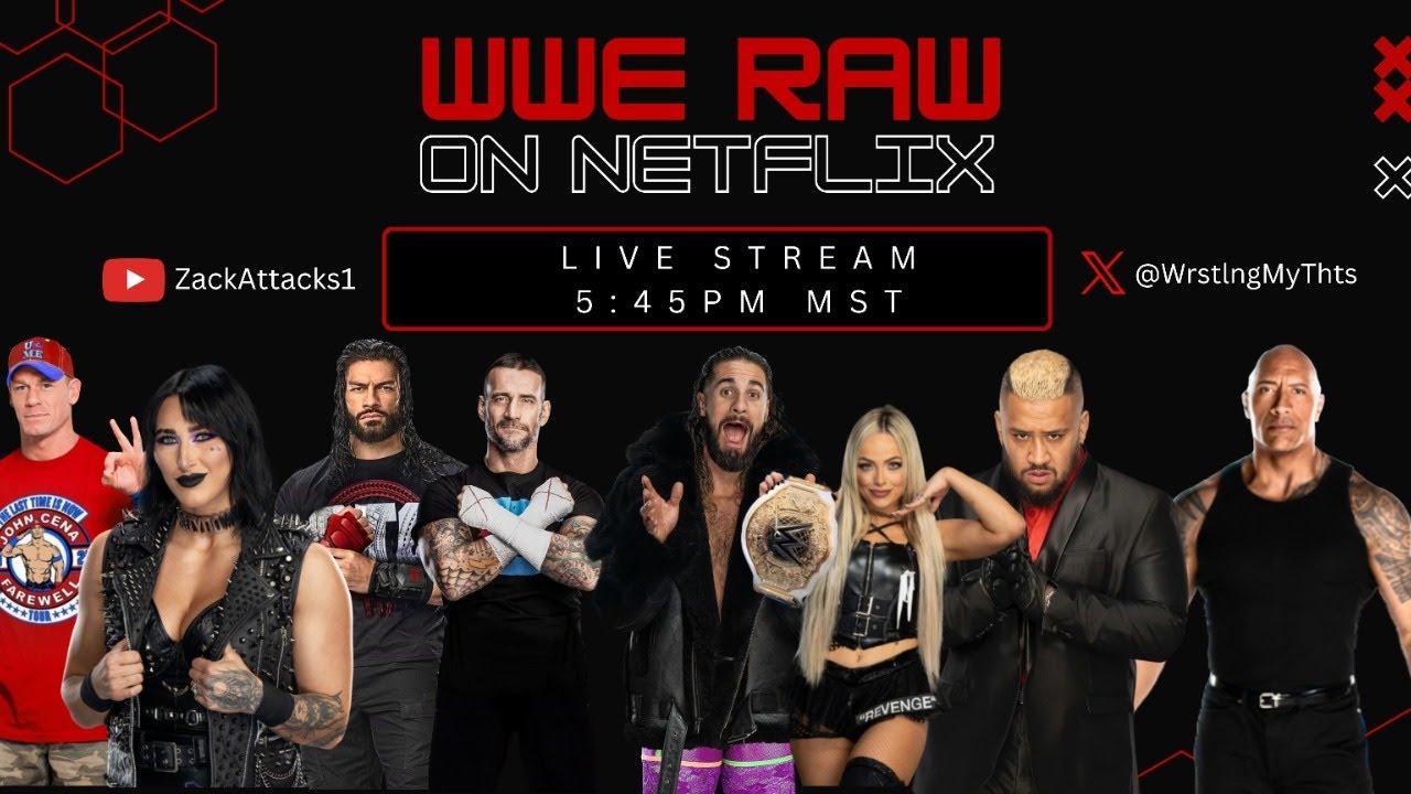 WWE RAW ON NETFLIX LIVE STREAM - 1/6/2025 - YouTube