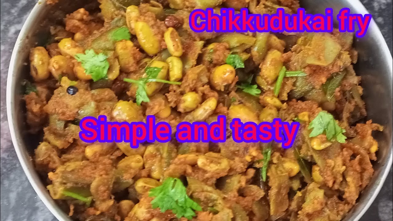 Chikkudukai fry oka sari Ila chesukondi super tasty And simple👌😋😋😋 ...