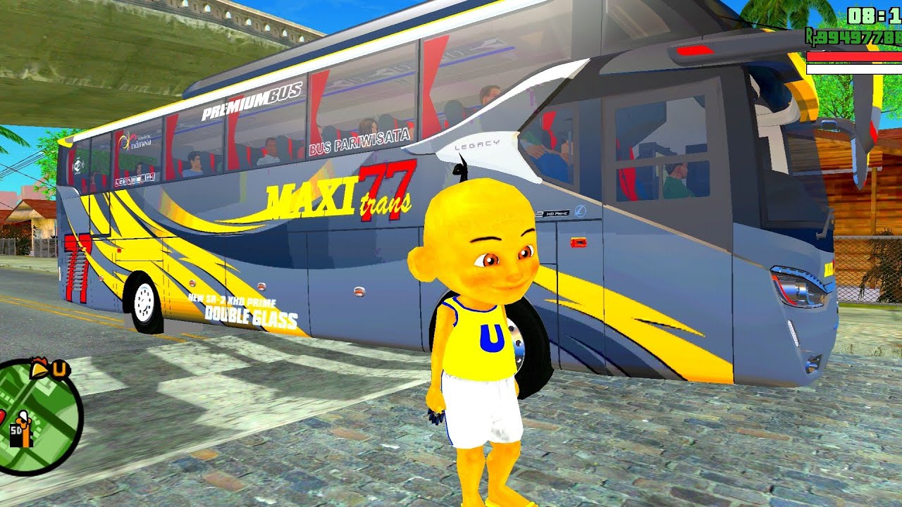 Bus Terbaru Maxi 77 Upin tes Drive ️ Oyanio Tv - YouTube
