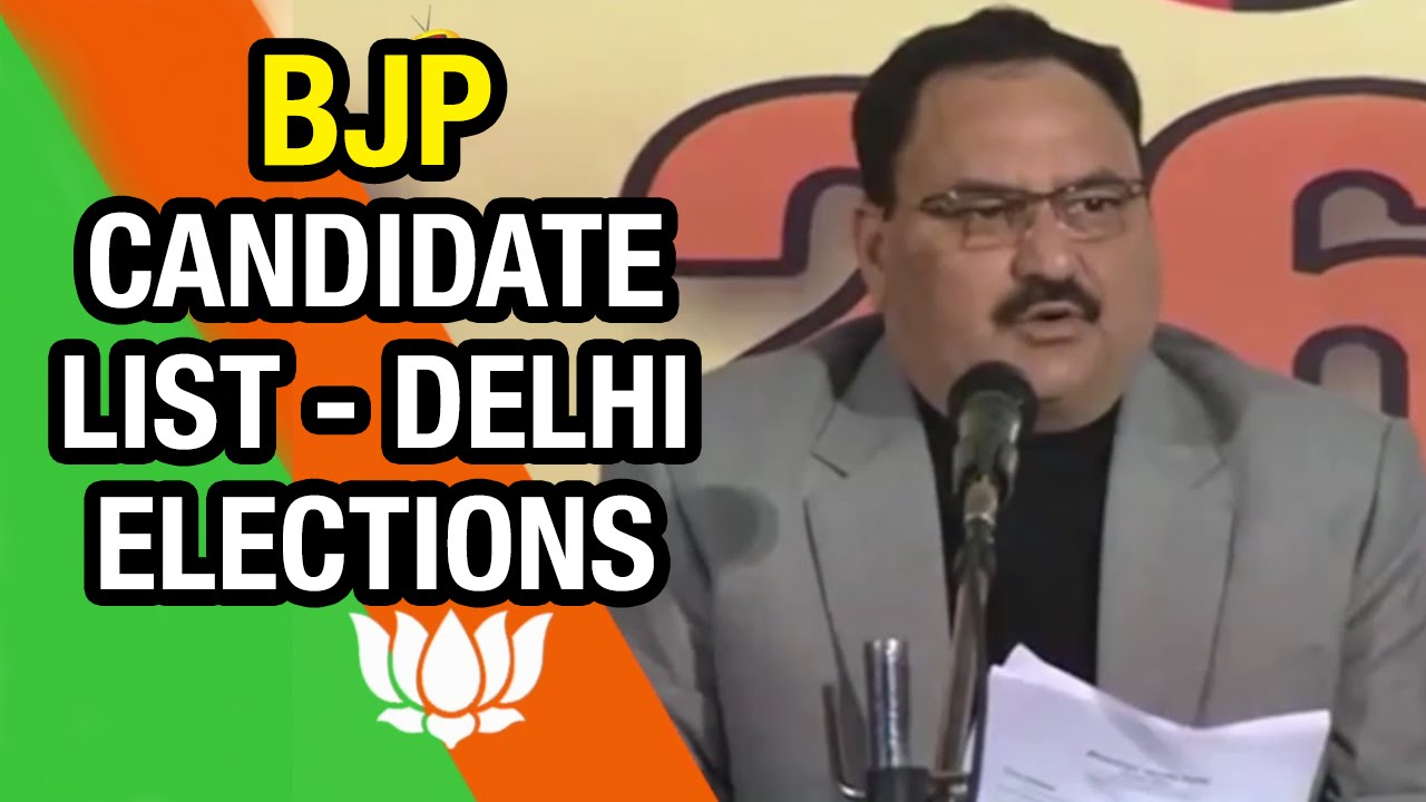 BJP Announces candidates list for Delhi Assembly Election 2015 - YouTube