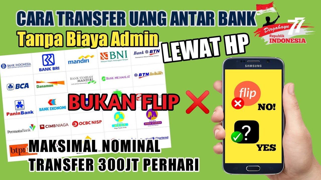 TRANSFER UANG ANTAR BANK TANPA BIAYA ADMIN LEWAT HP 2022⁉️Transfer ke ...