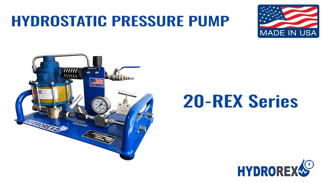 Hydrostatic Test Pump For Hydro Pressure Testing Hydrorex YouTube