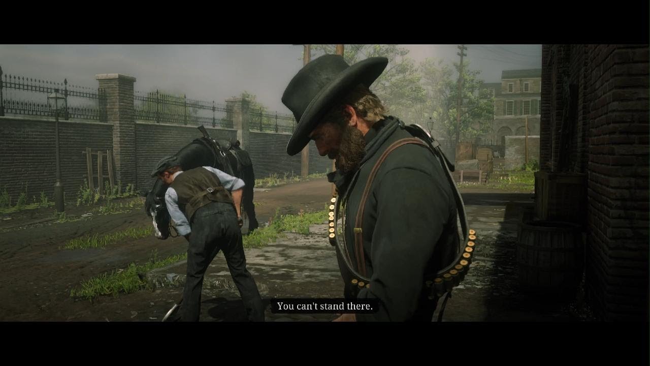 RDR2 ''Mister Long neck flat face'' gets owned - YouTube