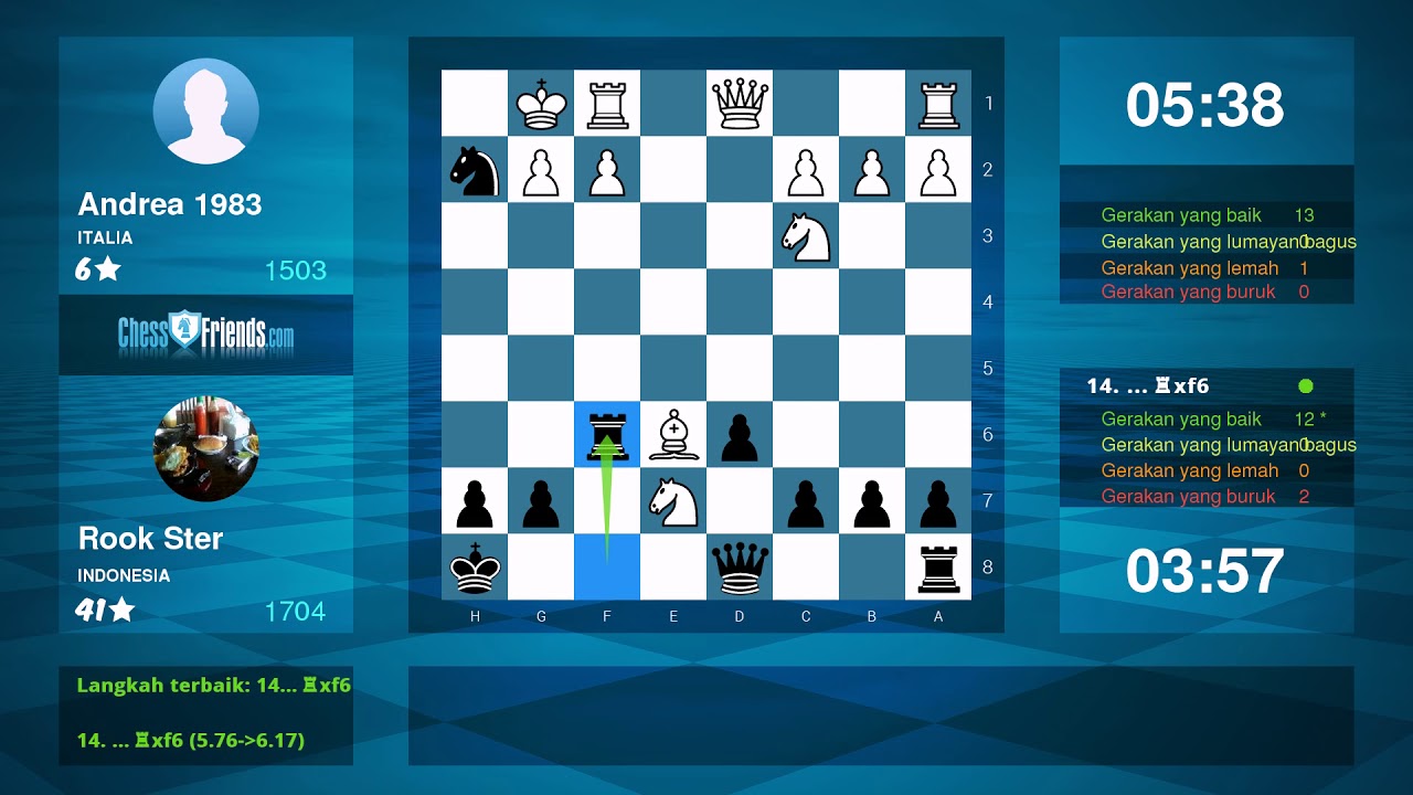 Chess Game Analysis: Andrea 1983 - Rook Ster : 1-0 (By ChessFriends.com ...