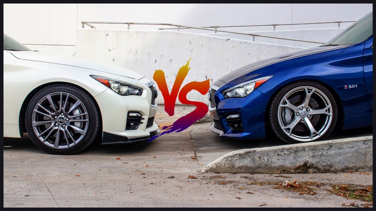 Q50 RED SPORT VS Q50 RED SPORT RACING - YouTube