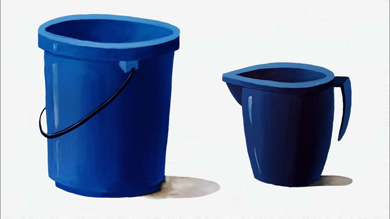 (Bucket & Mug) Object Drawing for Elementary & Intermediate - YouTube