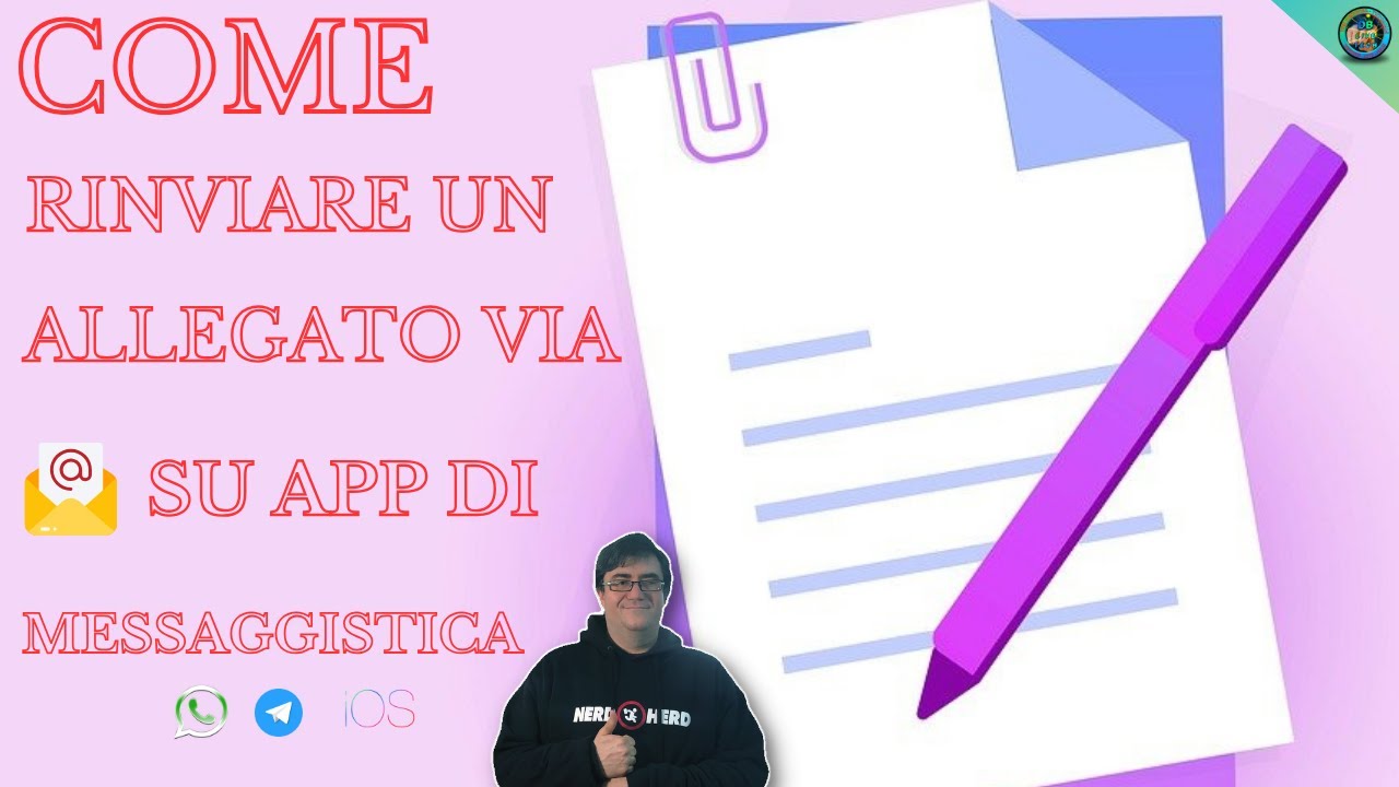 Come rinviare un allegato via Mail su app messaggistica #contentcreator ...