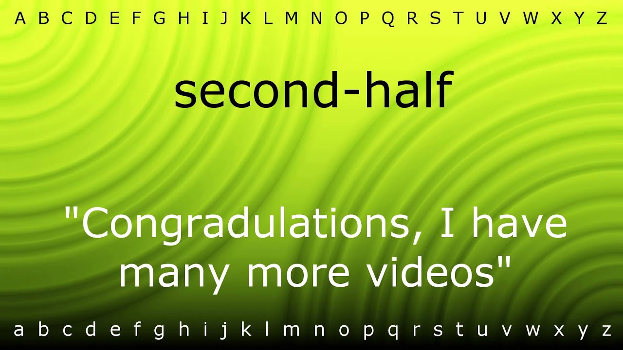 How To Say second half With Zira mp4 YouTube how-to-say-second-half-with-zira-mp4-youtube