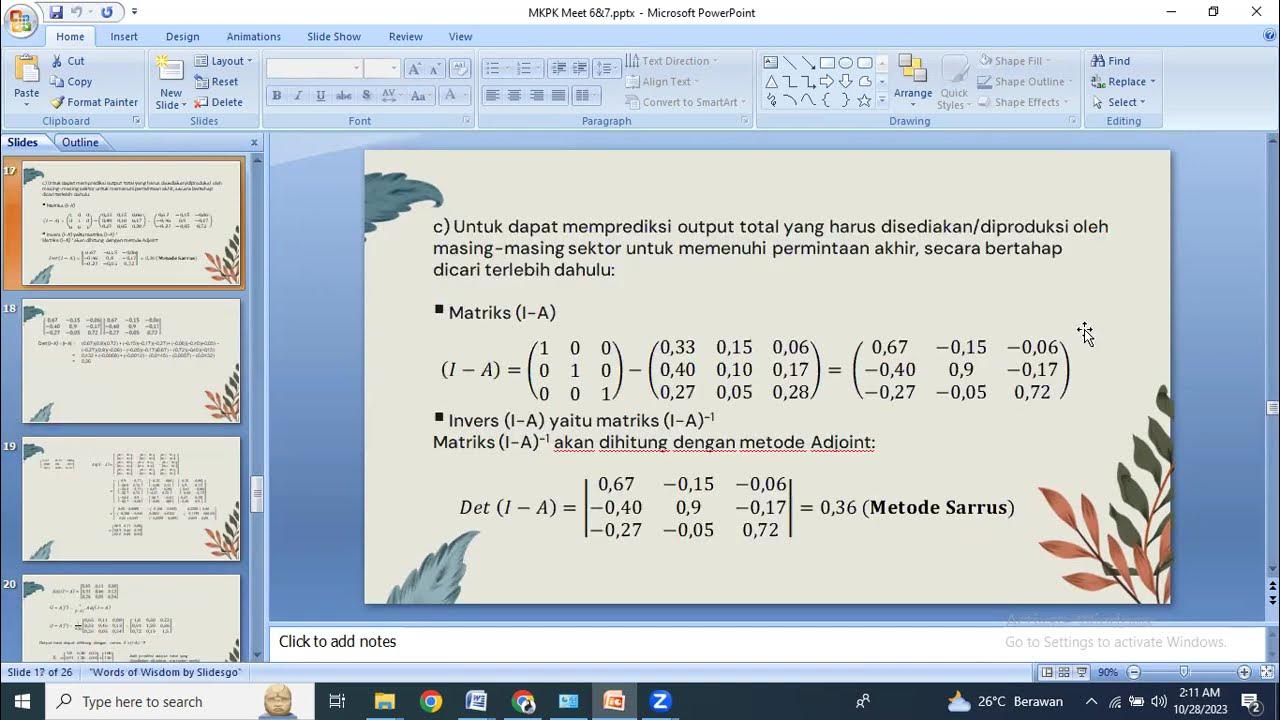 Tugas Analisis Input Output MKPK - YouTube