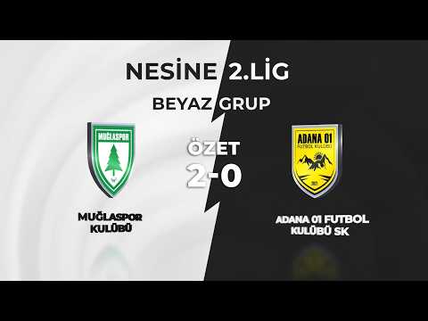 Muğlaspor Kulübü 2-0 Adana 01 Futbol Kulübü SK | Maç Özeti