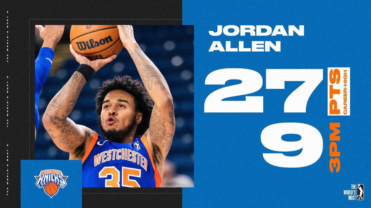 Jordan Allen Scores 27 Points On 9 THREE'S vs. Maine Celtics - YouTube